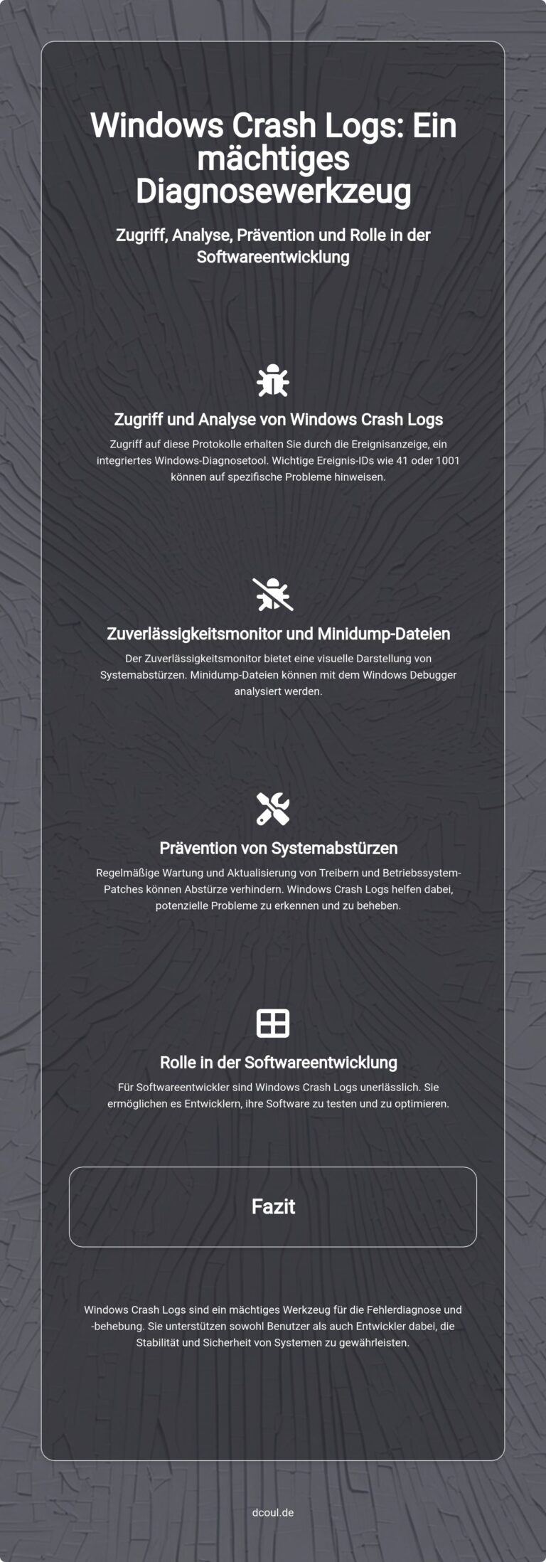 Leitfaden: Wie man Windows Crash Log effektiv nutzt und analysiert ...