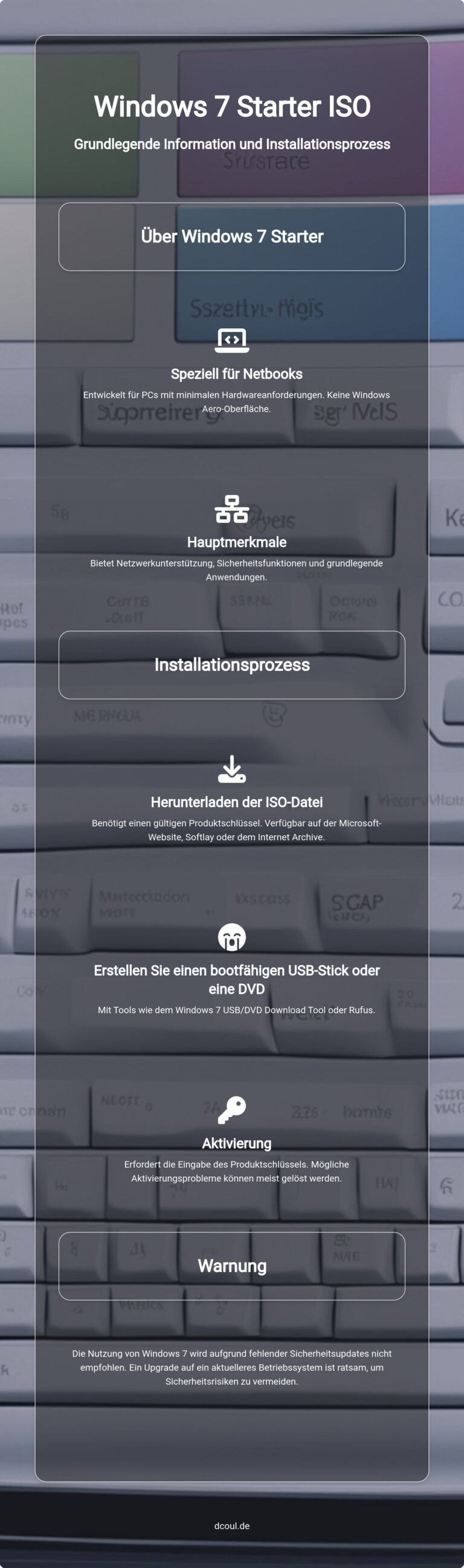 Download Windows 7 Starter ISO: Einfach und Schnell Install - dcoul.de