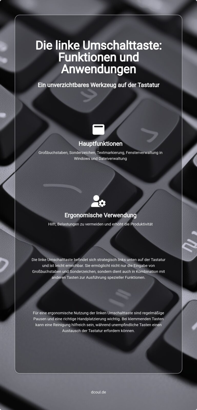 Alles über linke Umschalttaste Tastatur - Ihr Guide - dcoul.de