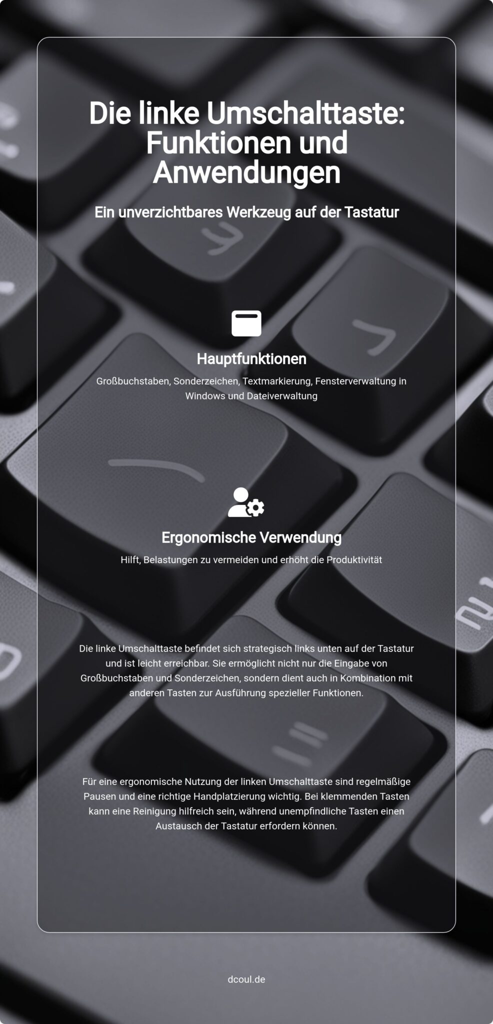 Alles über linke Umschalttaste Tastatur - Ihr Guide - dcoul.de