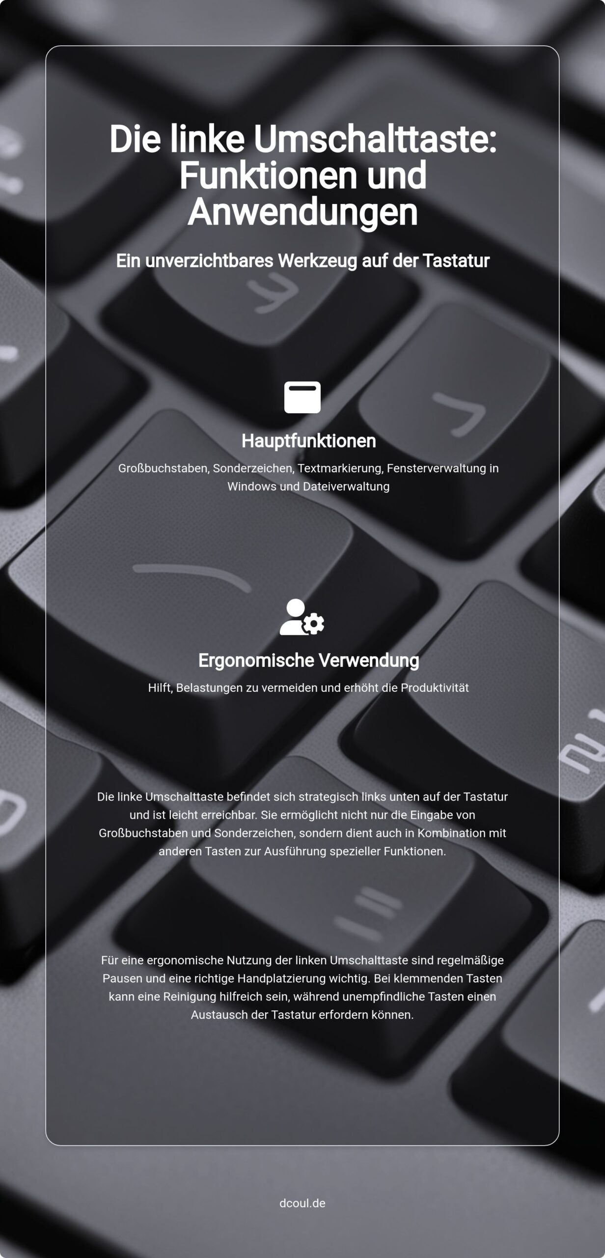 Alles über linke Umschalttaste Tastatur - Ihr Guide - dcoul.de