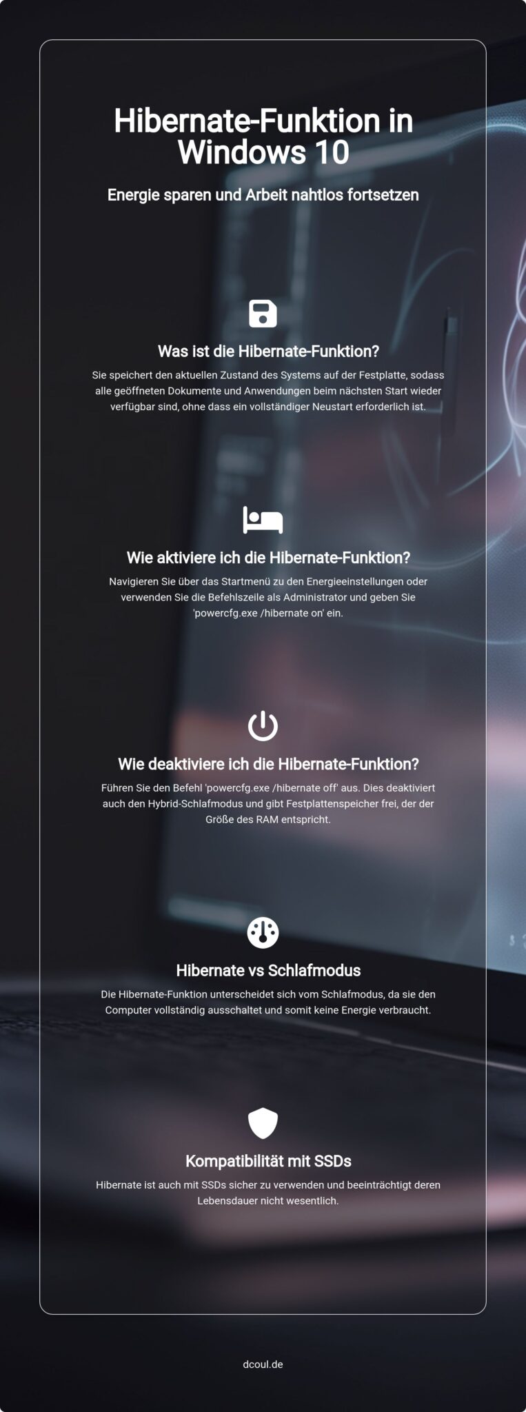 Windows 10 Hibernate: Anleitung und Optimierungstipps - dcoul.de
